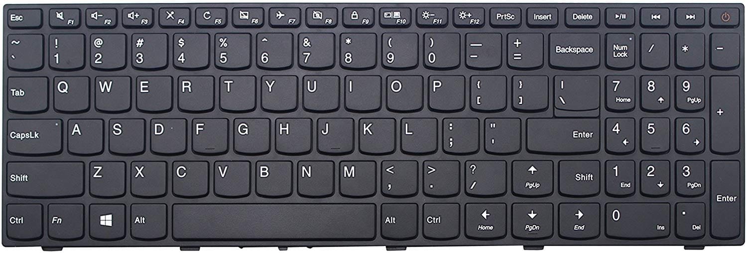 Lenovo IdeaPad 110-15ISK, US Layout Black Color Laptop Keyboard with ...