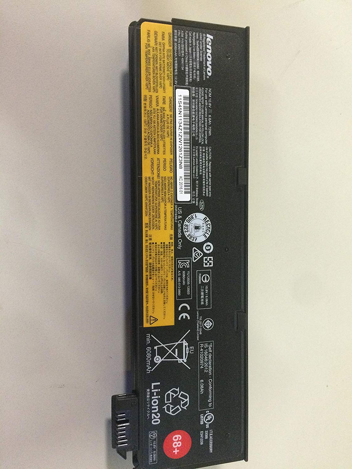 Lenovo ThinkPad Lithium Ion Battery 68+ T440 external Original Genuine ...