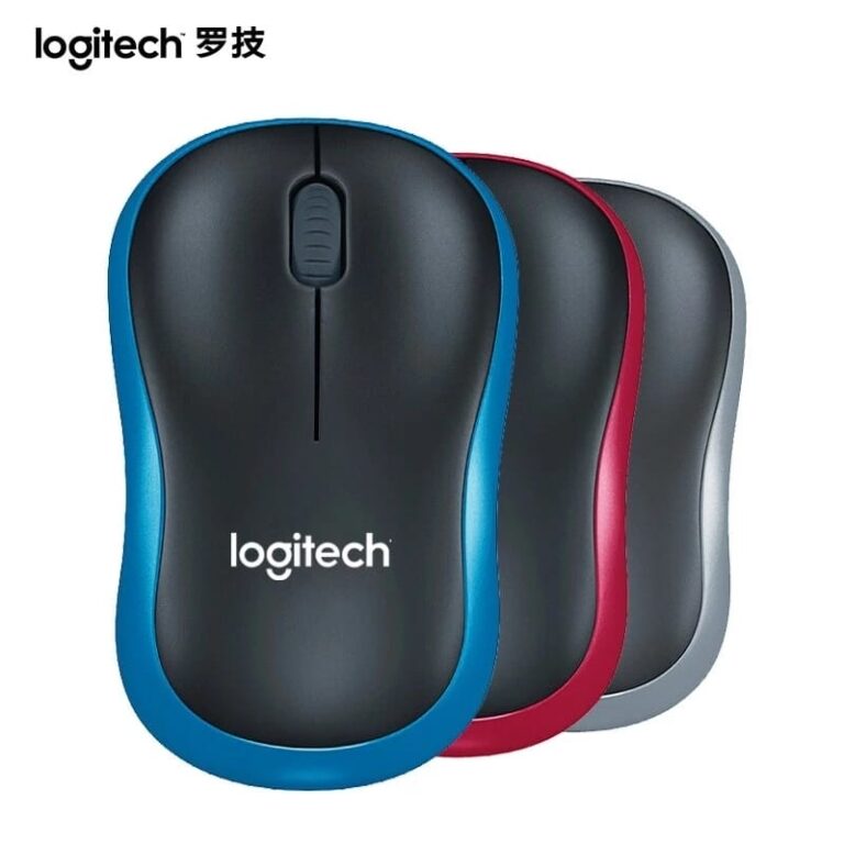 Logitech M185 Wireless Mouse-Black - EVERCOMPS