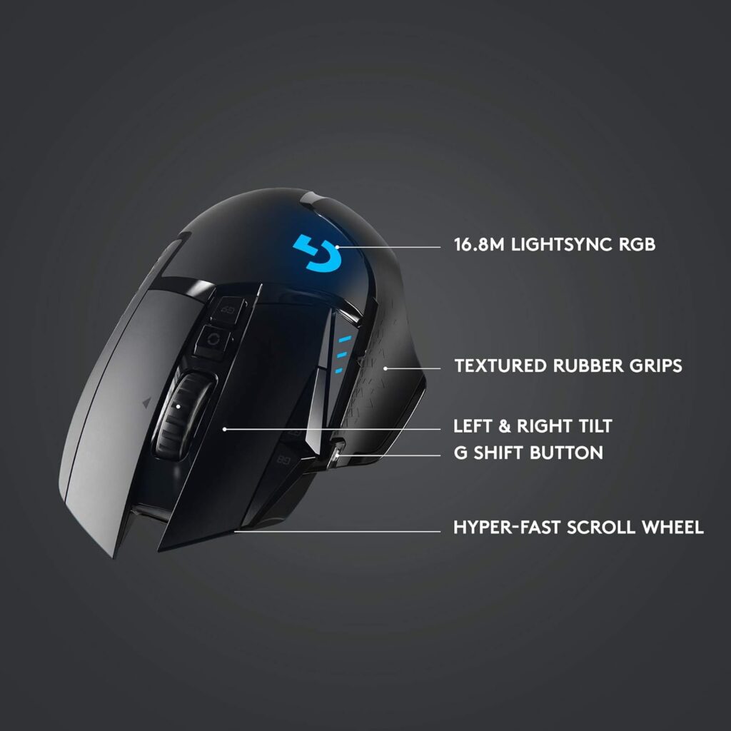 Logitech G502 Lightspeed Wired Gaming Mouse with Hero 25K Sensor ...